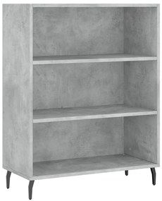 Skříň highboard betonově šedá 69,5x34x180 cm kompozitní dřevo,  3196087