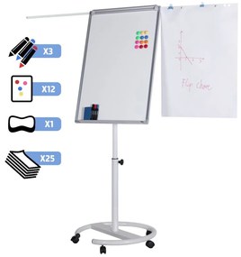 Jago 80320 Jago Flipchart tabule  kulatou základnou - 60 x 90 cm