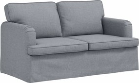 Set pohovek 2 ks Světle šedá textil 3407516