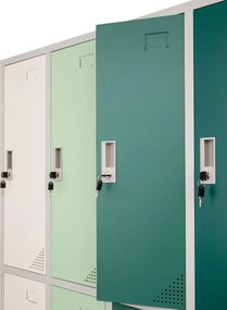 Kovová šatní skříň na oblečení Oxford Green