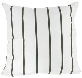 Storefactory Bavlněný povlak na polštář White/Green 48 x 48 cm, zelená barva, textil