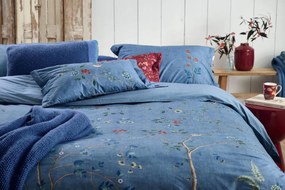 Pip Studio perkálové povlečení Desi Garden Blue - 140 x 200 +70x90, modré (Luxusní modré perkálové povlečení na jednolůžko)