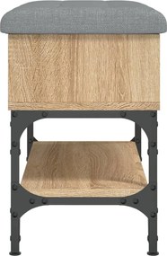 vidaXL Lavice s botníkem 62 x 32 x 45 cm kompozitní dřevo [835168] Barva: hnědý dub