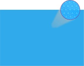 vidaXL Plovoucí PE solární plachta na bazén 600 x 400 cm [92964] Barva: Modrá