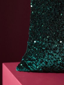 Sinsay - Dekorativní povlak na polštář s flitry - tmavě zelená