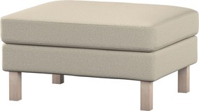 Potah na podnožku IKEA Karlstad barva béžová látka pletený vzor