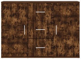 Příborník kouřový dub 91 x 29,5 x 65 cm kompozitní dřevo - Default Title