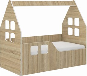Wooden Toys Dětská postel DOMEK SONOMA 140x70 (vlevo)