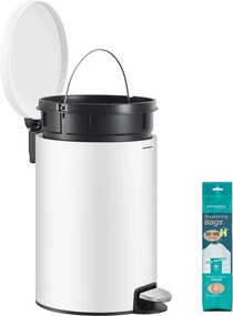 Odpadkový koš Jelis 20 L bílý