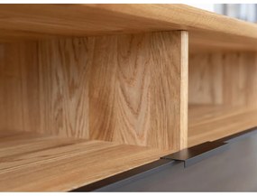 Massive home | TV stolek 2.1 střední sklo, dub, barva přírodní dub, kolekce Modern Loft