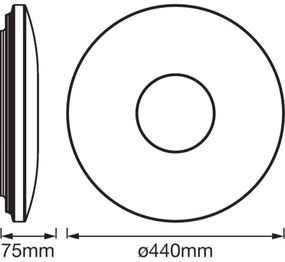 Ledvance - LED Stropní svítidlo se senzorem SPARKLEDOT LED/32W/230V