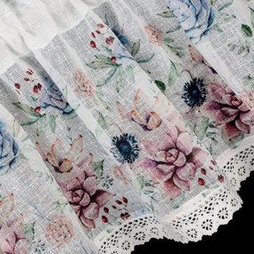 KRÁTKÁ ZÁCLONA NA PÁSCE DORA 150X30 CM VÍCEBAREVNÁ