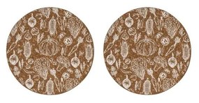 Korkové podložky pod hrnec v sadě 2 ks ø 20 cm Veggie – Ladelle