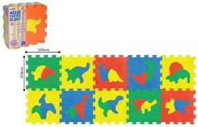 Pěnové puzzle Dinosauři 32x32cm 10ks v sáčku