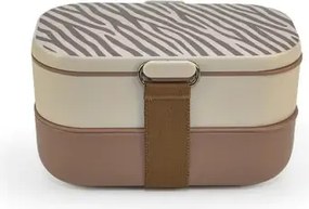 Iris Barcelona Obědový box s příborem Bento 1.35 L béžový