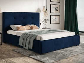 Prostorná čalouněná postel 180x200 cm Flavia Barva: Zelená - Monolith 37