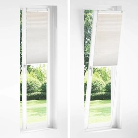 Plisovaná roleta 40 x 200 cm krémová 240620