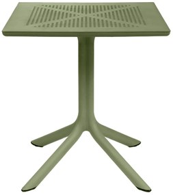 OnaDnes -20% Nardi Zelený plastový zahradní stůl Clip 70 x 70 cm
