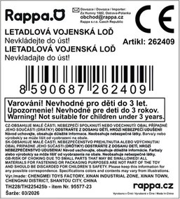 RAPPA Model lodi Letadlová vojenská loď I. / Měřítko 1:64 / 12,5 cm /