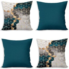 Povlaky na polštáře v sadě 4 ks 43x43 cm Optic - Minimalist Cushion Covers