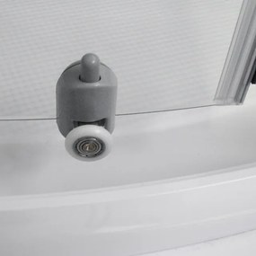 Roltechnik Čtvrtkruhový sprchový kout AVILES v setu s vaničkou 80 cm 80 cm 4000660