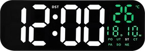 JVD DH9016.3 - Digitální stále svítící hodiny s datumem a dnem v týdnu v češtině
