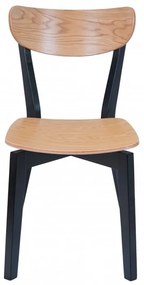 Židle NICO černá - buk, dubová překližka