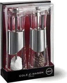 ColeMason Bobbi / Sada mlýnků na sůl a pepř / výška 18,5 cm / leštěný