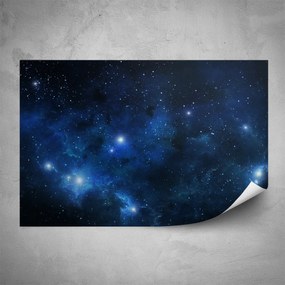 Plakát - Modrý vesmír (60x40 cm) - PopyDesign