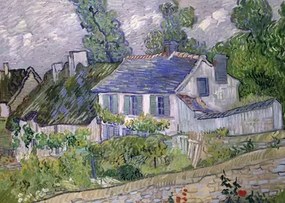 GRAFIKA Puzzle Hvězdná noc a dům Auvers / 2x500 dílků / 47,8 × 34,2 cm