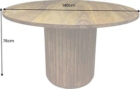 Kulatý jídelní stůl Raghuvir 140 cm Sheesham