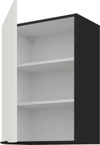 ARIA wb | horní skříňka 50 G-72 1F policová | 50 cm | ANTI FINGERPRINT povrch | černá/bílá