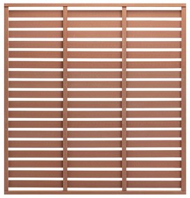 Plotový dílec WPC 180 x 180 cm hnědý 318109