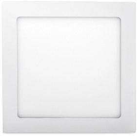 Bílý vestavný LED panel hranatý 170 x 170mm 12W stmívatelný Barva světla Denní bílá