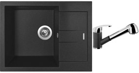 Set Sinks AMANDA 650 Metalblack + baterie Sinks LEGENDA S Metalblack