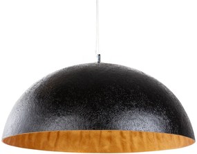 OnaDnes -20% Moebel Living Černozlaté závěsné světlo Dome 70 cm