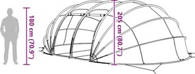 vidaXL Stan na bazén 640 x 432 x 205 cm 185T polyester s PU vrstvou [42001142]