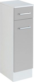 XXXLutz SPODNÍ SKŘÍŇKA, světle šedá, bílá, 25/84/35 cm Held - Koupelnové série - 000307017612