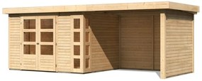Dřevěný zahradní domek KERKO 5 s přístavkem 280 Lanitplast