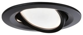 Paulmann 94472 LED Coin Nova round, set kulatých bodovek v černé úpravě, 3x6,5W LED 2700K tříkrokové stmívání, prům.8,4cm