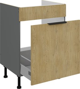 CREMONA ac | dolní skříňka 60 ZL 1S dřezová | 60 cm | PREMIUM BOX | antracit/cremona
