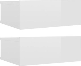 vidaXL Nástěnné noční stolky 2 ks 40 x 30 x 15 cm dřevotříska [800319] Barva: Betonová šedá