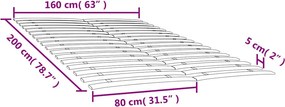 Náhradní lamely k posteli s 34 lamelami 2 ks 80x200 cm 3203720