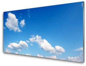 Obraz na skle Nebe Mraky Krajina 120x60 cm