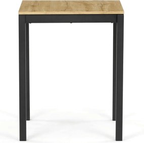 Jídelní stůl rozkládací 60-90x60 cm GDT-206 OAK, melamin, dub – Barva (vyberte): hnědá hnědá