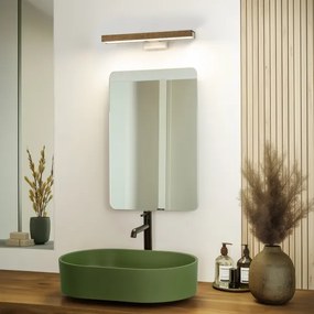 Brilagi- LED Koupelnové osvětlení zrcadla WOODY MIRROR LED/8W/230V IP44 dub/bílá