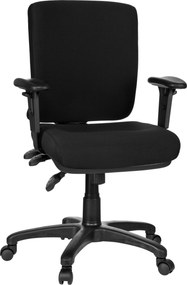 XXXLutz OTOČNÁ ŽIDLE, plochá tkanina, černá MID.YOU - Online Only kancelářské židle - 001918069701