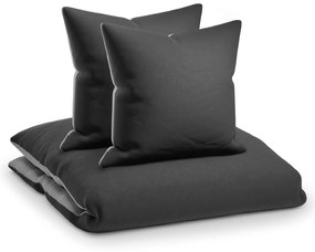 Sleepwise Soft Wonder-Edition, povlečení, tmavě šedá/světle šedá, 155 x 200 cm, 80 x 80 cm