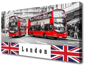 Obraz na plátně Londýn Autobus Umění 125x50 cm