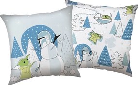 Jerry Fabrics Polštářek Mandalorian Xmas 40x40 cm